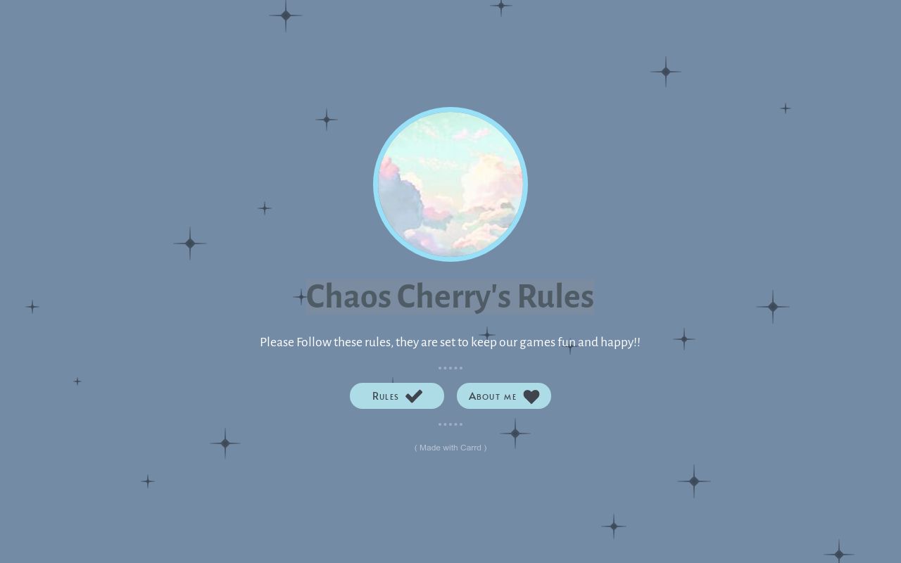 Chaos Rules
